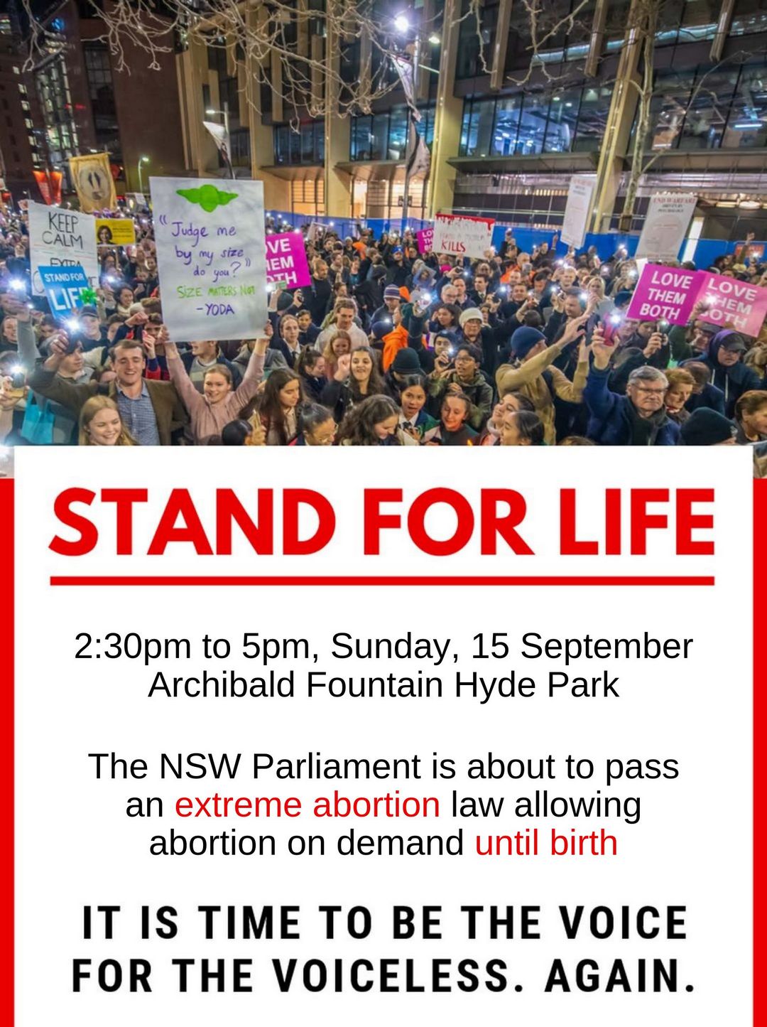 Stand for Life II - Catholic Diocese of Broken Bay
