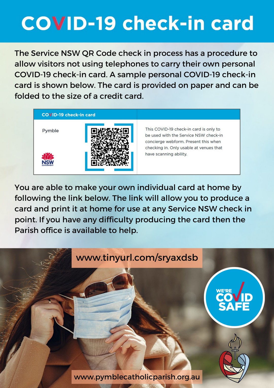 Personal Check in Card - Catholic Diocese of Broken Bay