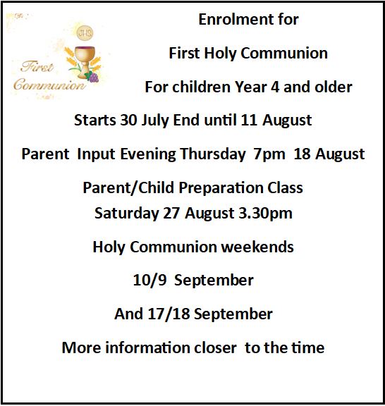 Eucharist - Catholic Diocese of Broken Bay