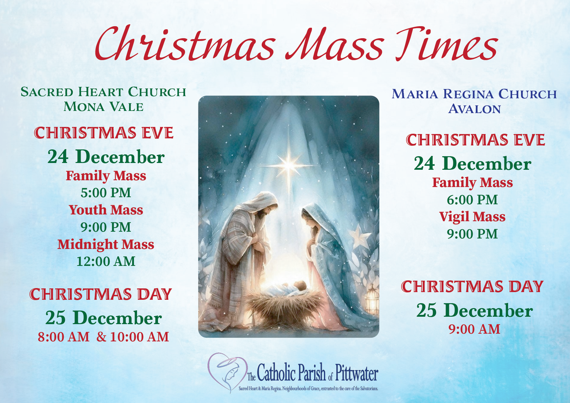 Easter Mass Times - Catholic Diocese of Broken Bay
